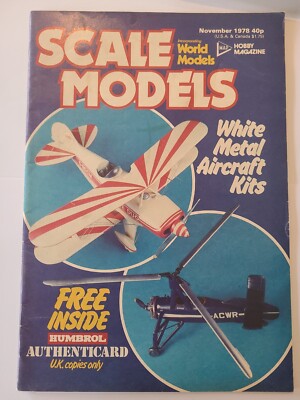 Vintage Scale Models Magazine November 1978 VICTOR MK2 SHUTTLE ALBATROS ...