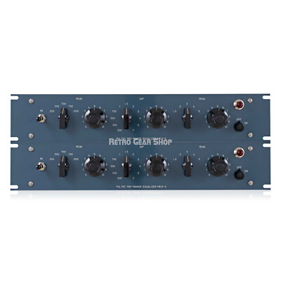 Pultec Pulse Techniques MEQ-5 2U Blue EQ Equalizer Pair | eBay