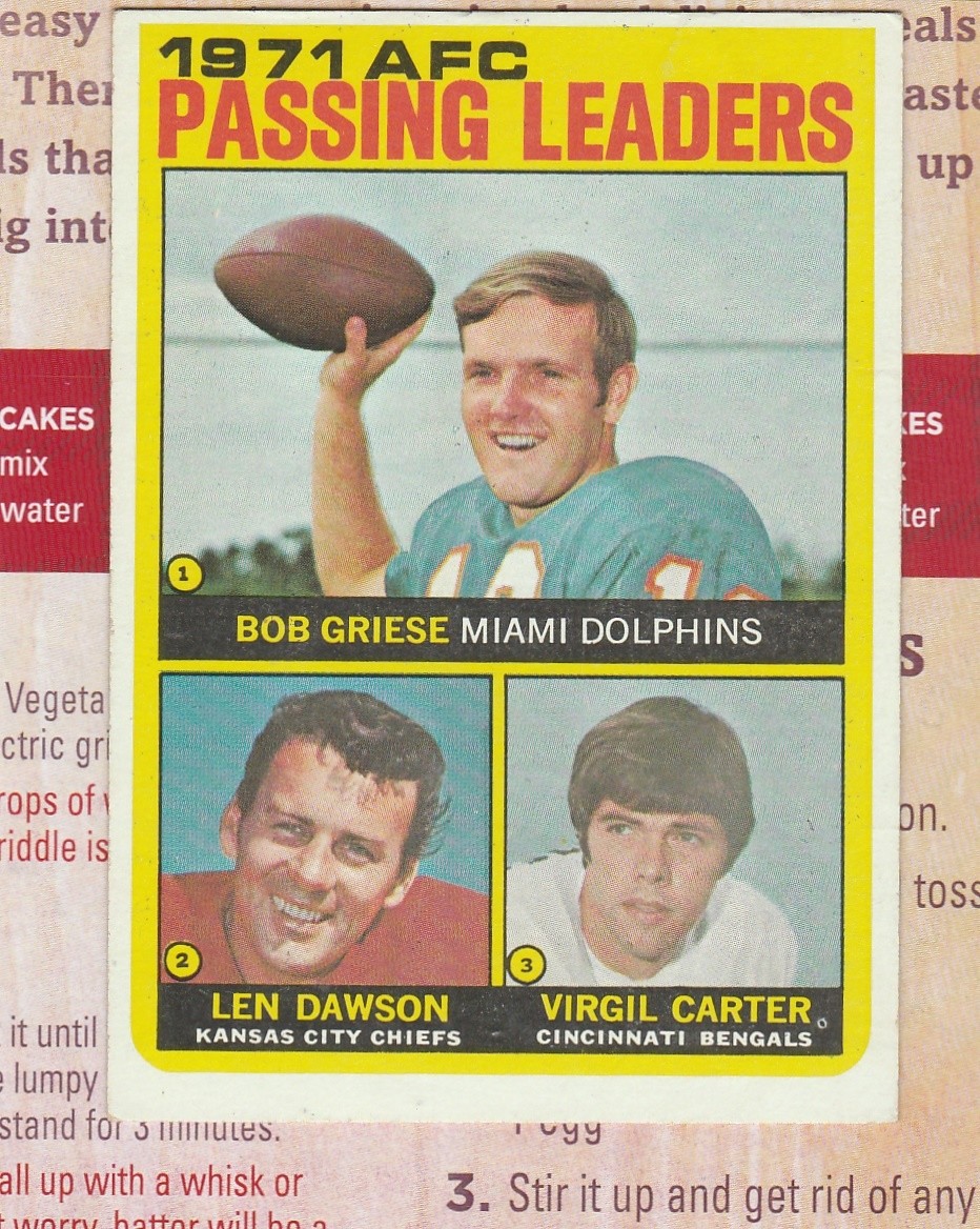 1972 Topps # 3 Bob Giese pass ldrs(lot3) | eBay