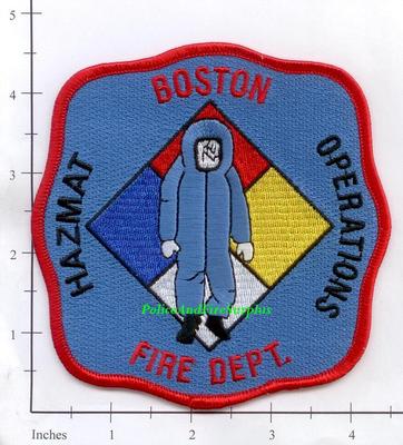 Massachusetts - Boston Haz Mat Operations MA Fire Dept Patch | eBay