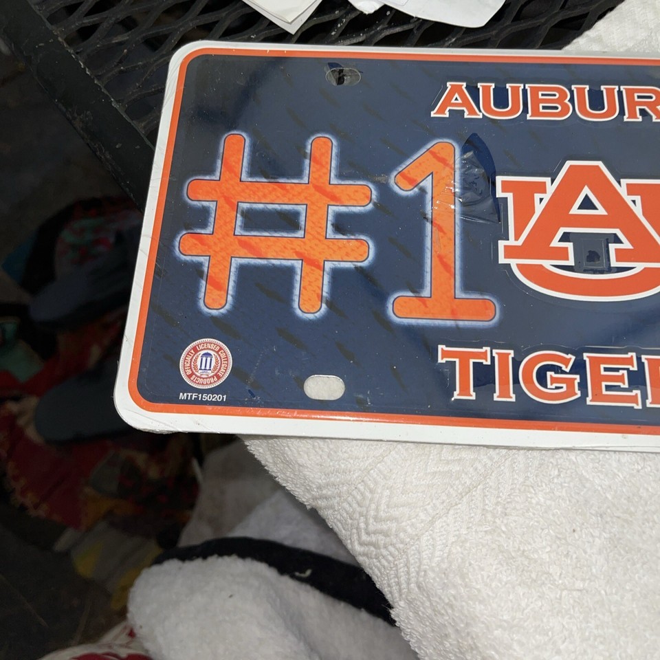 Auburn Tigers #1 Fan Metal Embossed License Plate | eBay