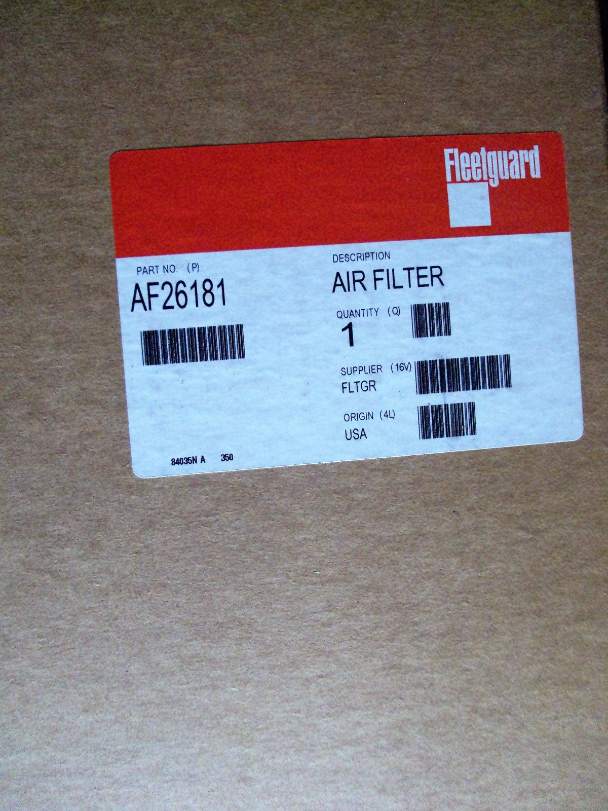 Fleetguard Air Filter AF26181 NOS for sale online | eBay