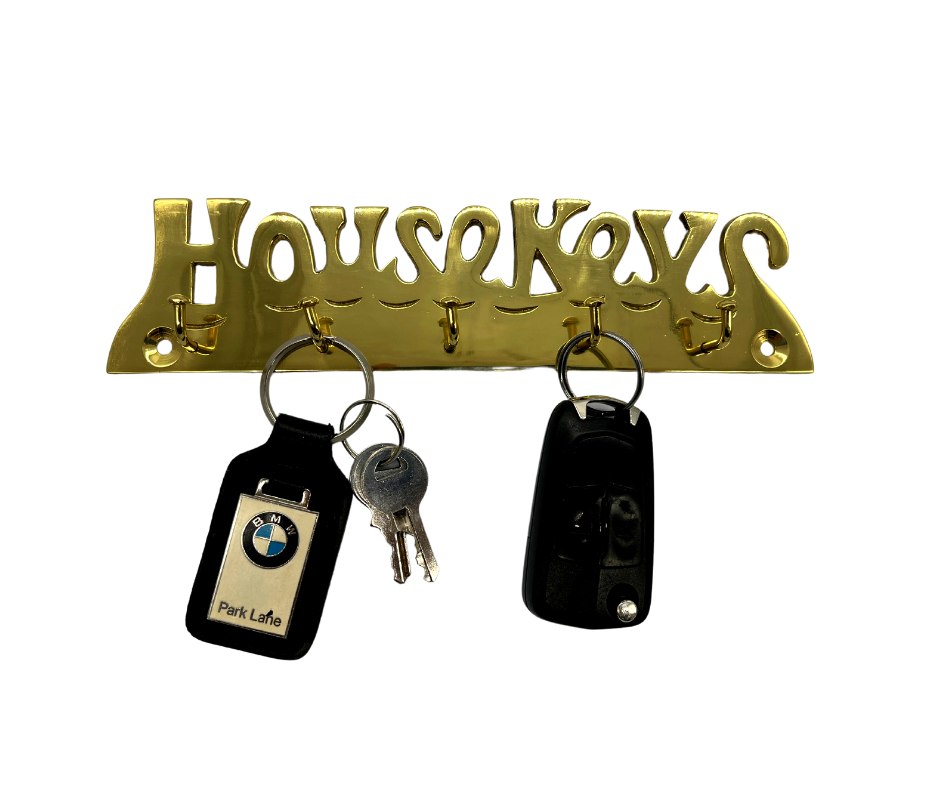 KEY HOLDER CHROME SILVER HOUSE KEYS 5 HOOKS WALL KEY RACK, Elegant | eBay