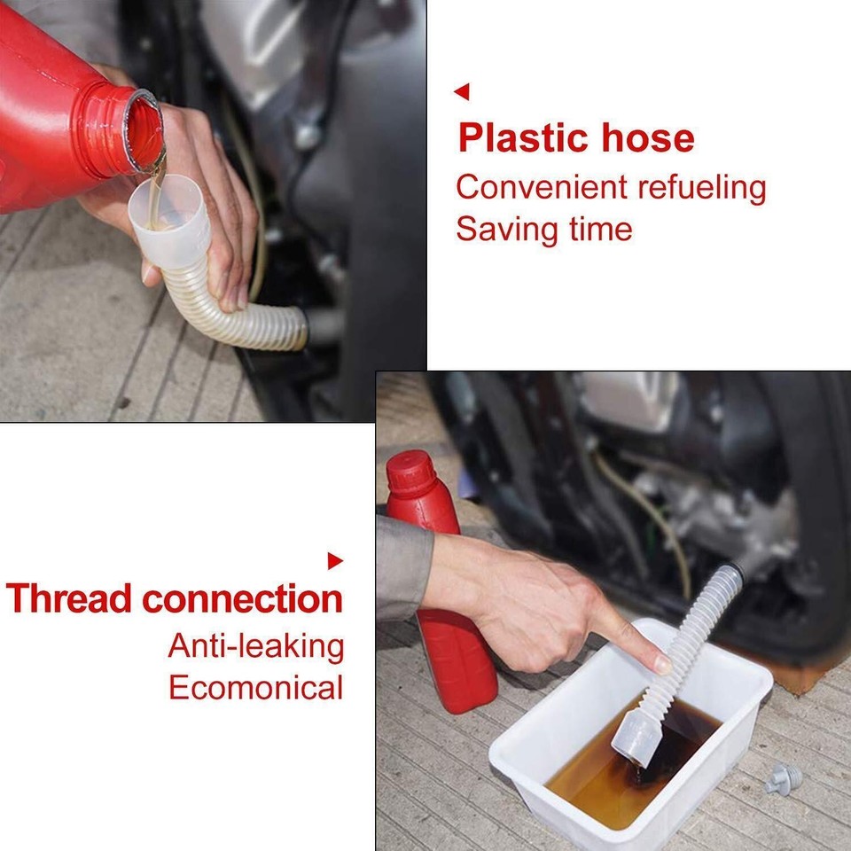 Plastic Mess Free Oil Change Funnel Tube Flexible Pipe for Honda ...