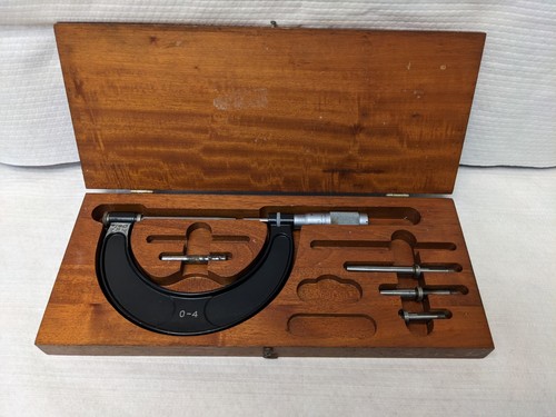 Brown and Sharpe 0-4 Inch Micrometer Set | eBay