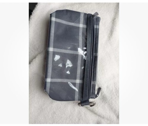 Thirty-One Gifts Clear Clip Pouch in Windowpane Plaid NIP | eBay