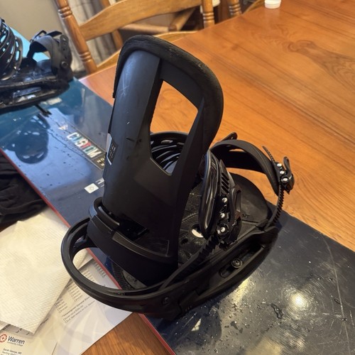 Burton Cartel Black Blue Bindings Channel Mount Pattern | eBay