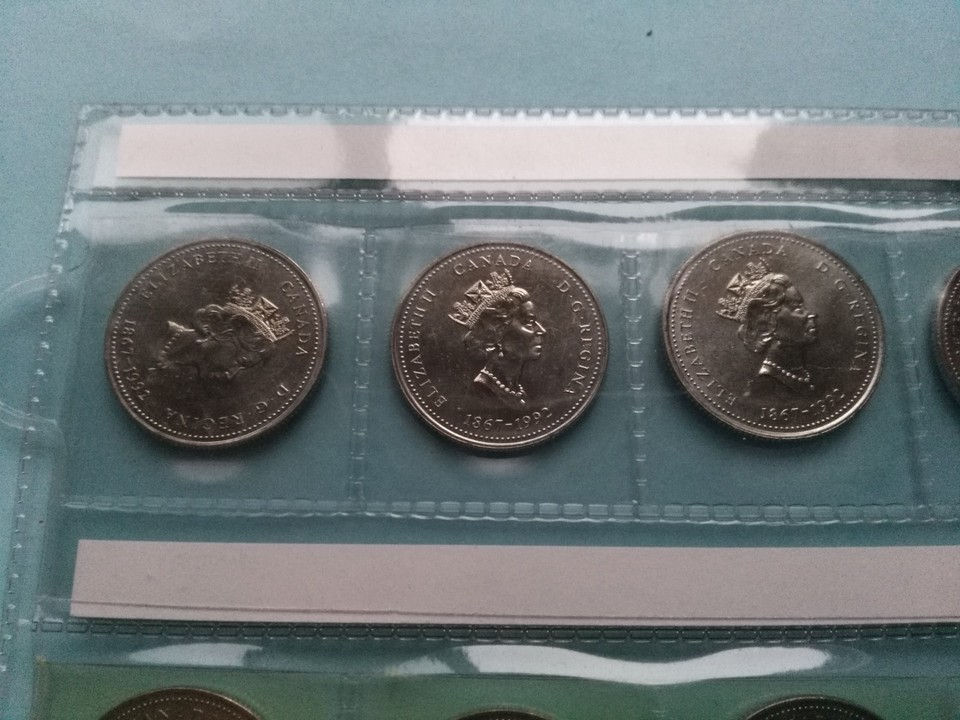 1992 Canadian Confederation 12x UNC Quarter (25c) Set, No Reserve! | eBay