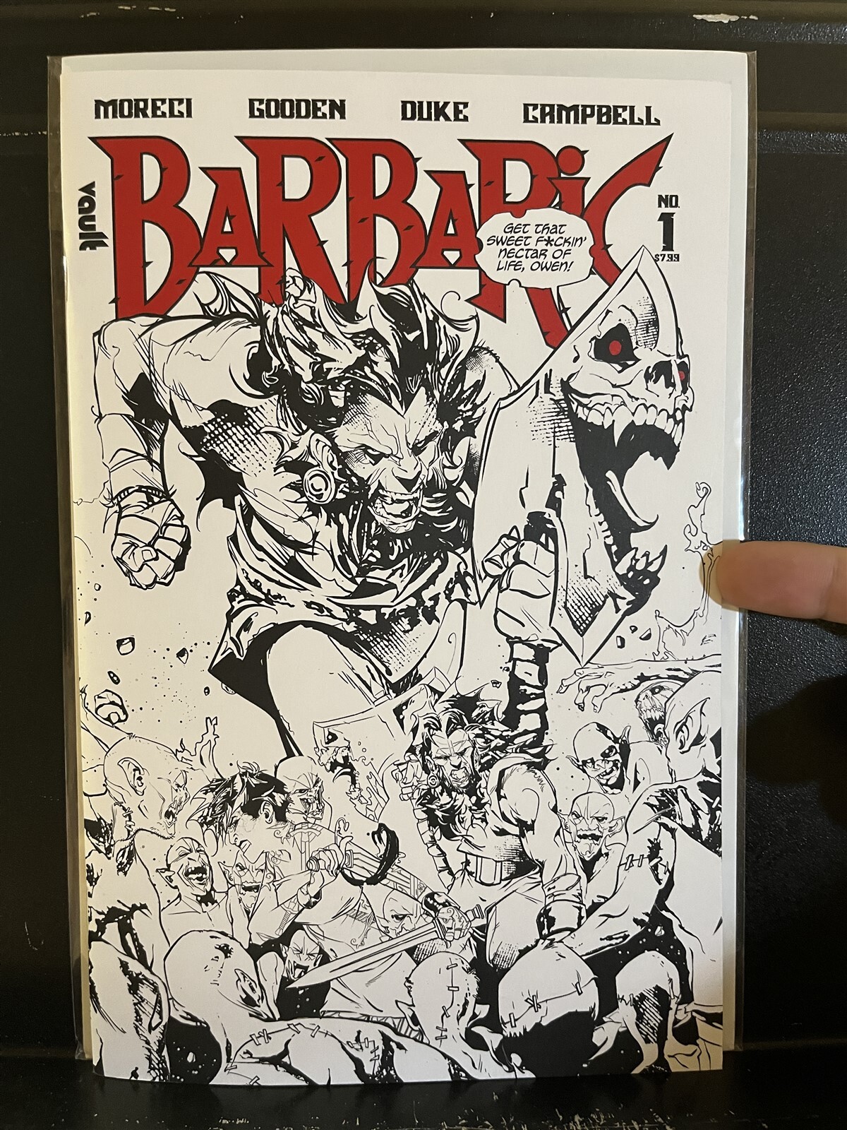 Barbaric #1 Gooden Deluxe Black & White Variant (2021 Vault) We Combine ...