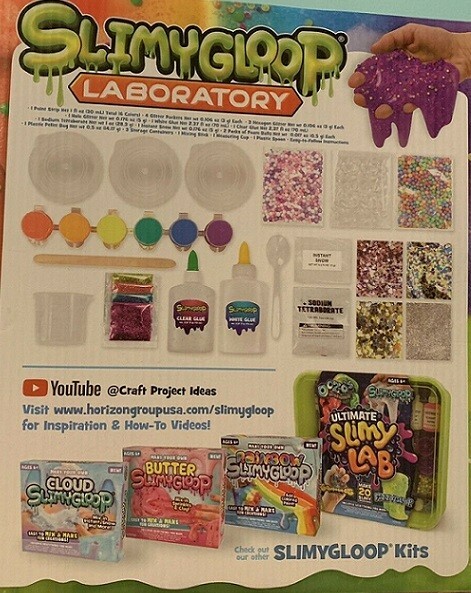 Slimygloop Laboratory Mix & Make Slime Kit Craft Ages 6+ Toy Gloop KID ...