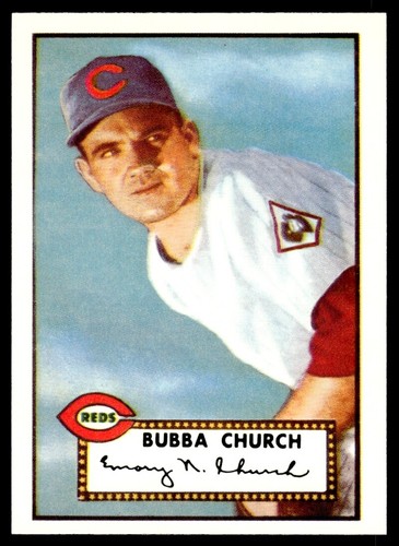 1983 Topps 1952 Reprint Series Bubba Church Cincinnati Reds #323 | eBay