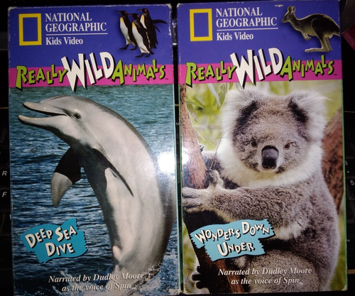 VHS, 1994 Nat. Geo. Really Wild Animals: Wonders Down Under & Deep Sea ...
