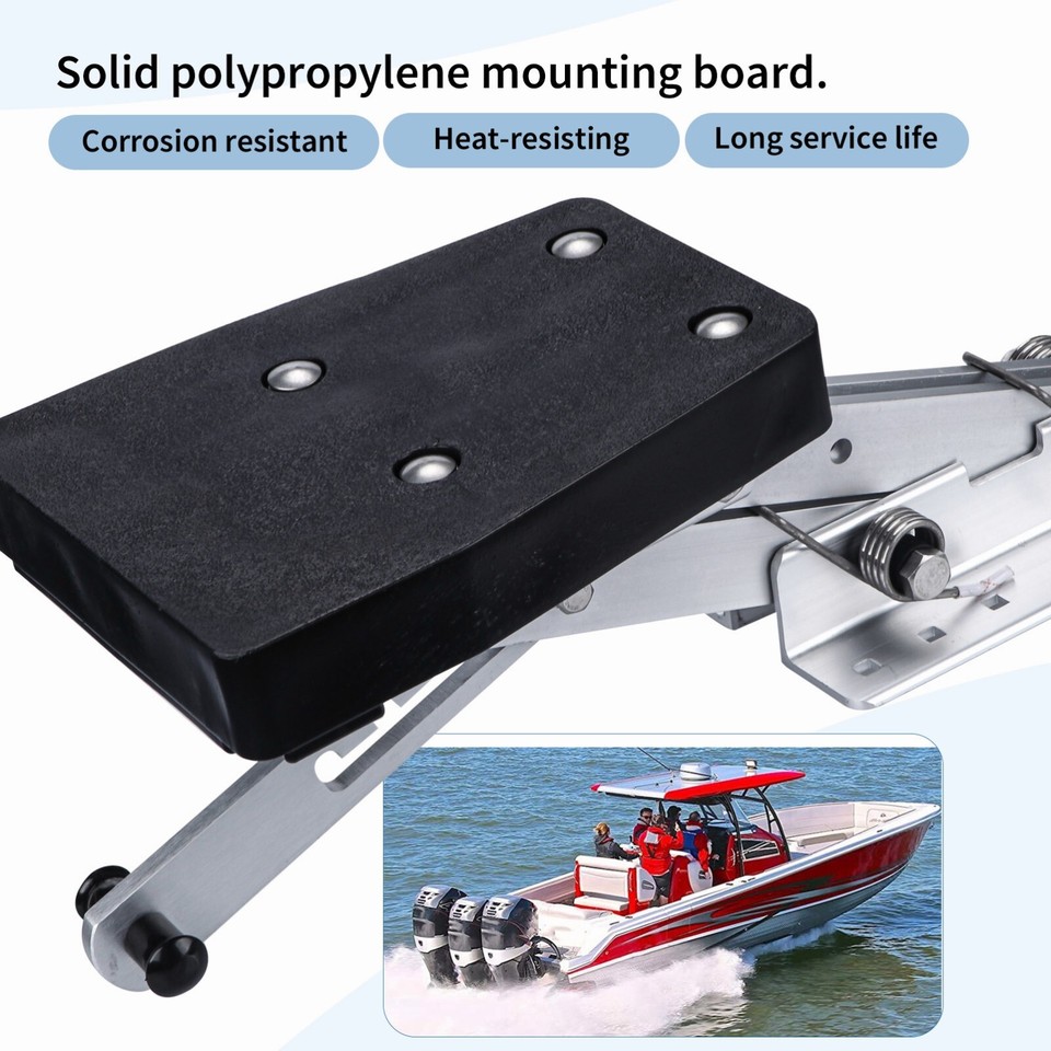 Aluminium Outboard Motor Bracket Mount Boat Auxiliary Motors Heavy Duty ...