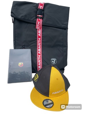 Fiat Abarth Merchandise Fan Paket Mütze Cap Rucksack Buch Notiz Kfz ...