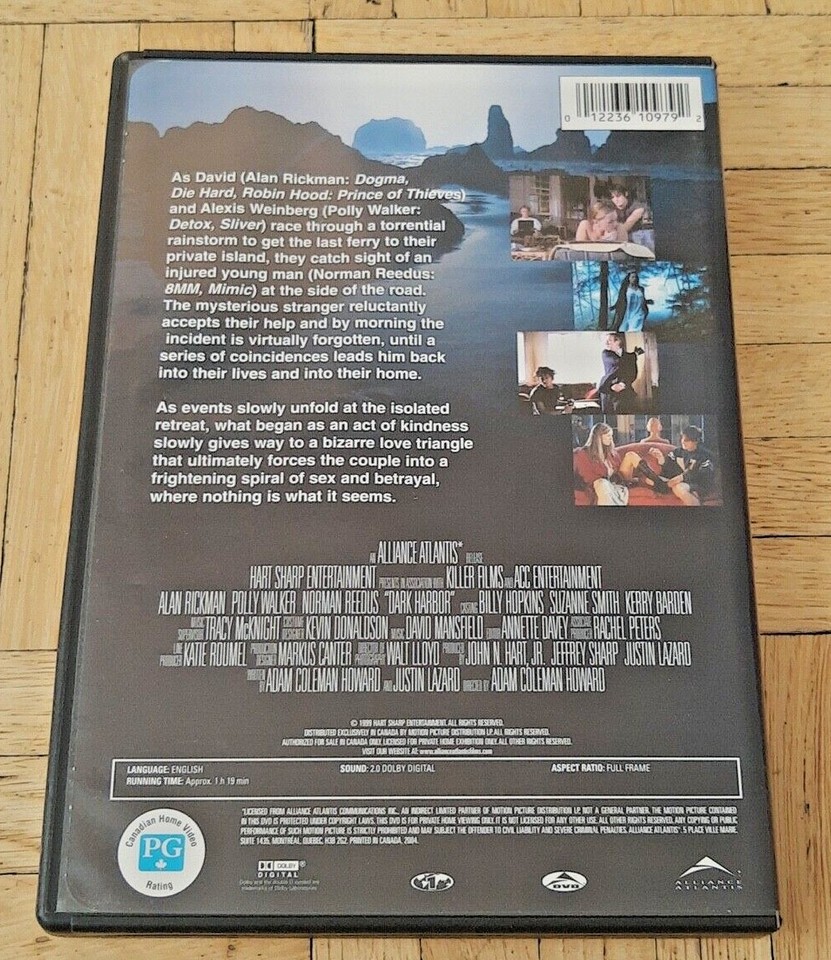 Dark Harbor (DVD, 2000) Norman Reedus Alan Rickman Polly Walker RARE ...