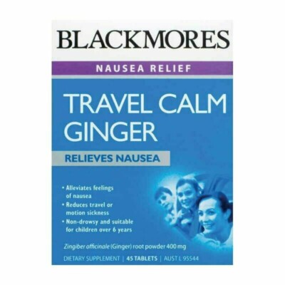 Blackmores Travel Calm Ginger 45 Tablets ozhealthexperts | eBay