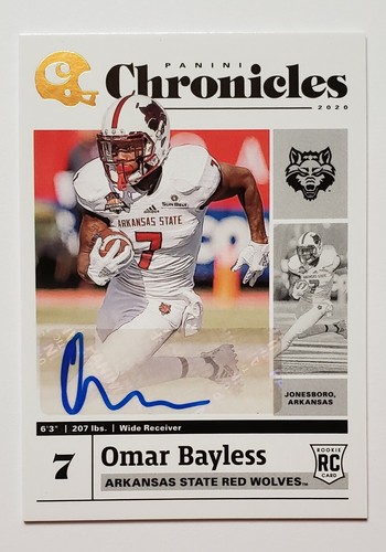 2020 Panini Chronicles Omar Bayless Rookie Auto Panthers | eBay