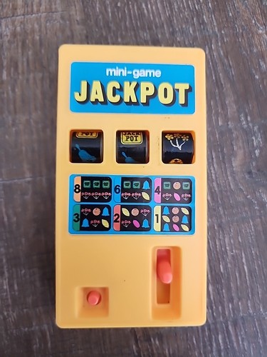 Vintage 1976 Mini-Mate Jackpot Slot Game Travel Pocket TESTED | eBay