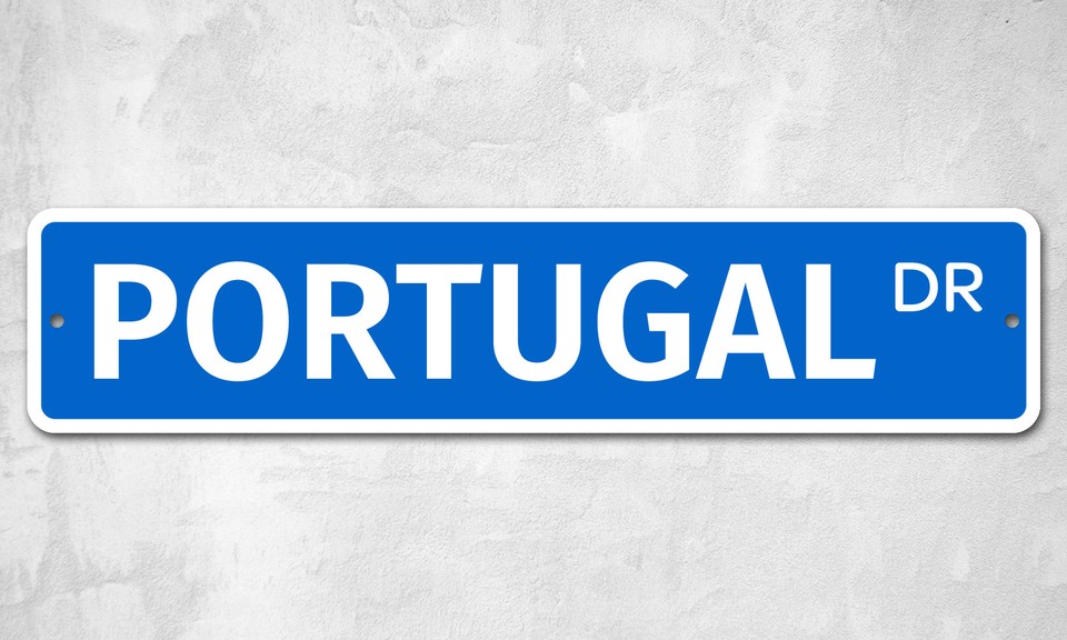 7113 SS Portugal 4" x 18" Novelty Street Sign Aluminum | eBay