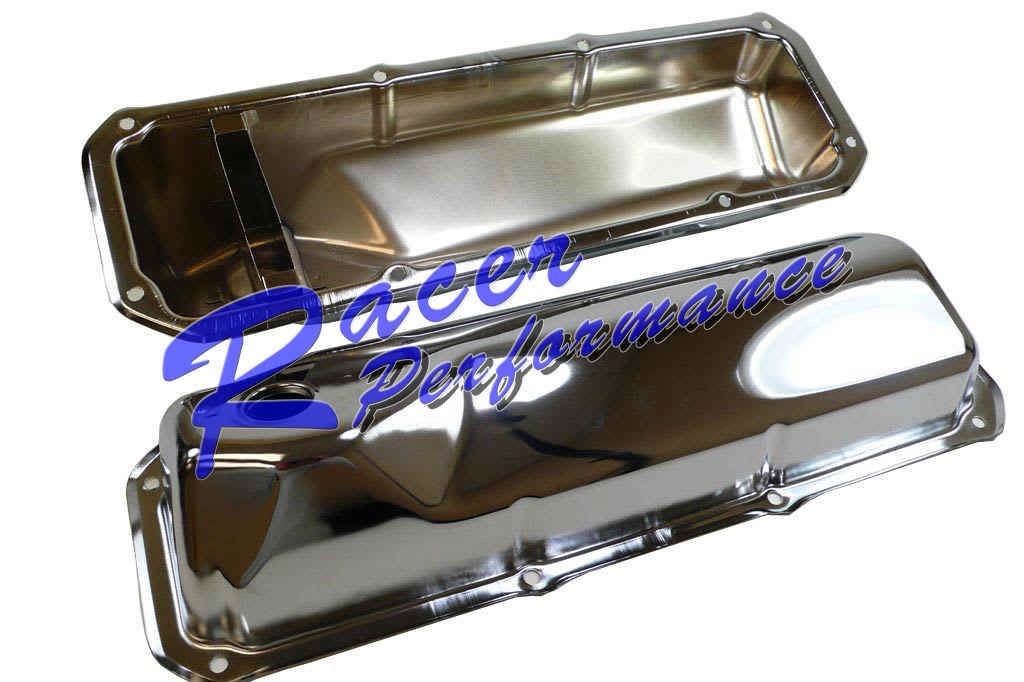 FORD VALVE COVERS 351C-351M-400M-BOSS 302 351 CLEVELAND CHROME STEEL ...