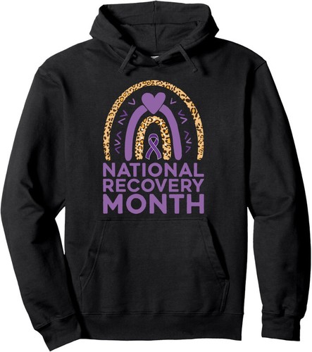 National Recovery Month Addiction Awareness Ribbon Unisex Hooded ...