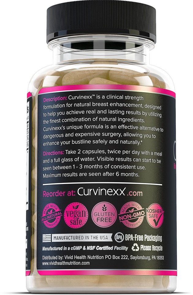 CURVINEXX Natural Breast Lifting Pills, Growth & Augmentation Formula ...