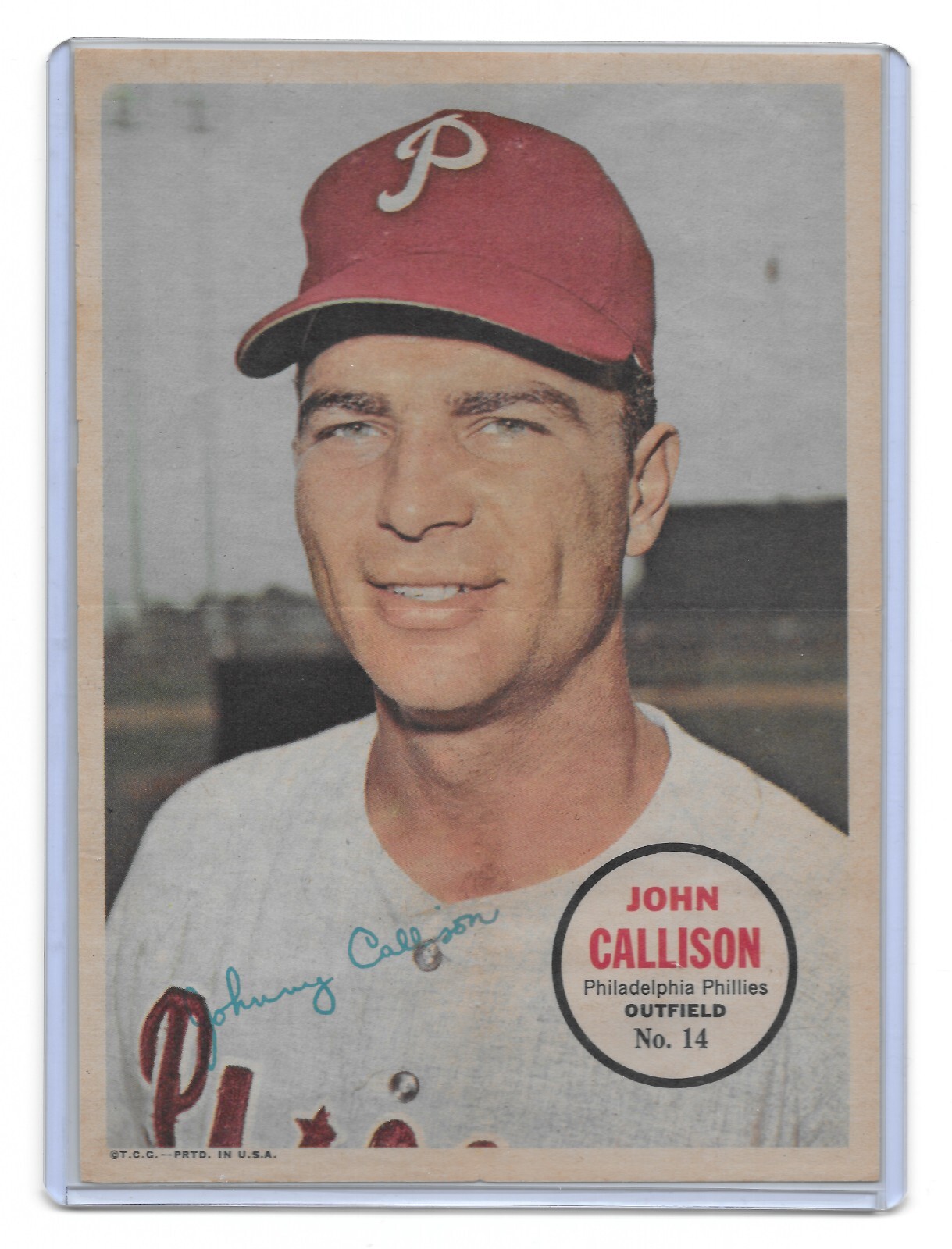 John Callison #14 - 1967 Topps Baseball Pin-Ups (5" x 7") | eBay