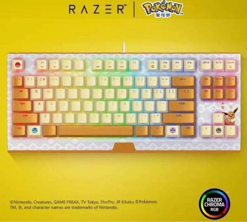 Razer Pokemon Eevee Ver.Keyboard Pokemon Edition Brand New Unused | eBay