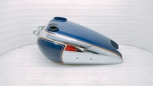 For Bsa C10 C11 Blue & Chrome Petrol Fuel Tank & Replica Smith Speedo ...