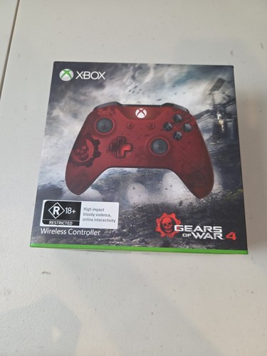 Xbox One Gears of War 4 Controller - Crimson Omen Red Limited Edition ...