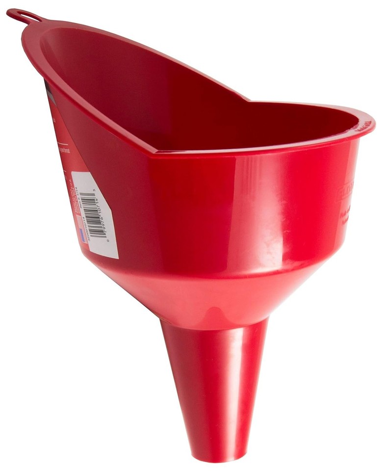 LARGE Quick Fill Oil Funnel for AUTO Fluids and GAS Tanks – Red | eBay