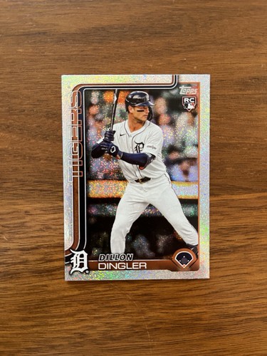 2025 Topps Series 1 Dillon Dingler RC Sandglitter parallel #126 Detroit ...