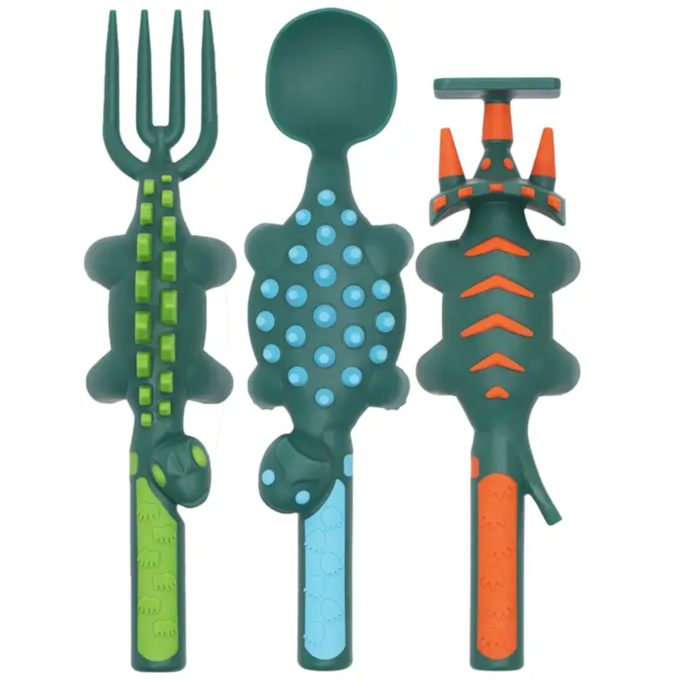Constructive Eating Dino Utensil - Set of 3 Utensils | eBay