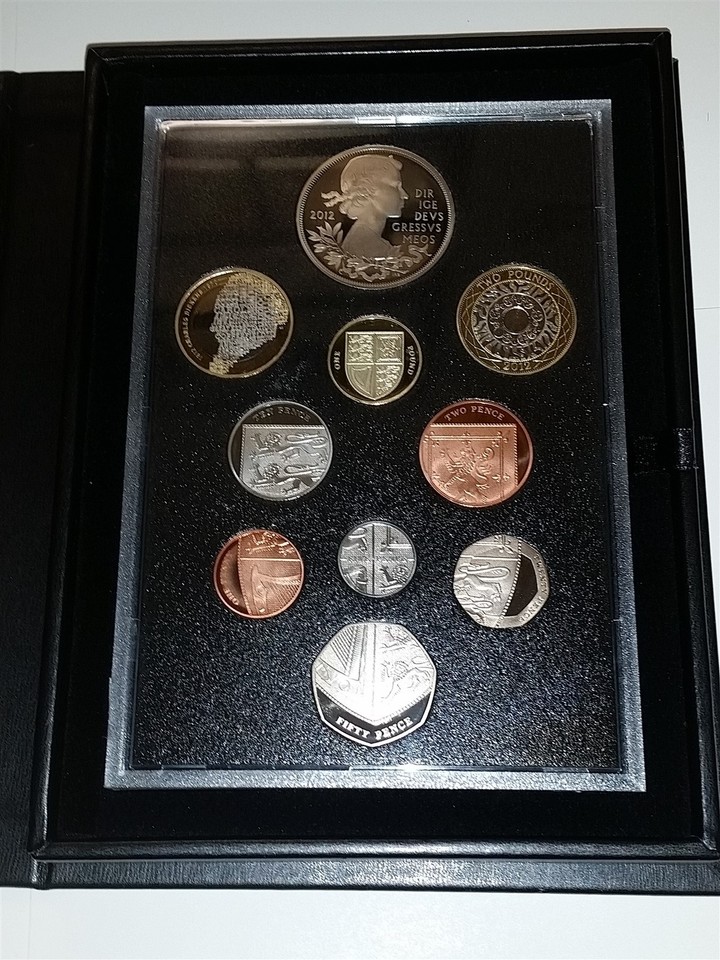 ROYAL MINT 2012 UNITED KINGDOM BRITISH PROOF COINAGE COLLECTION LONDON ...