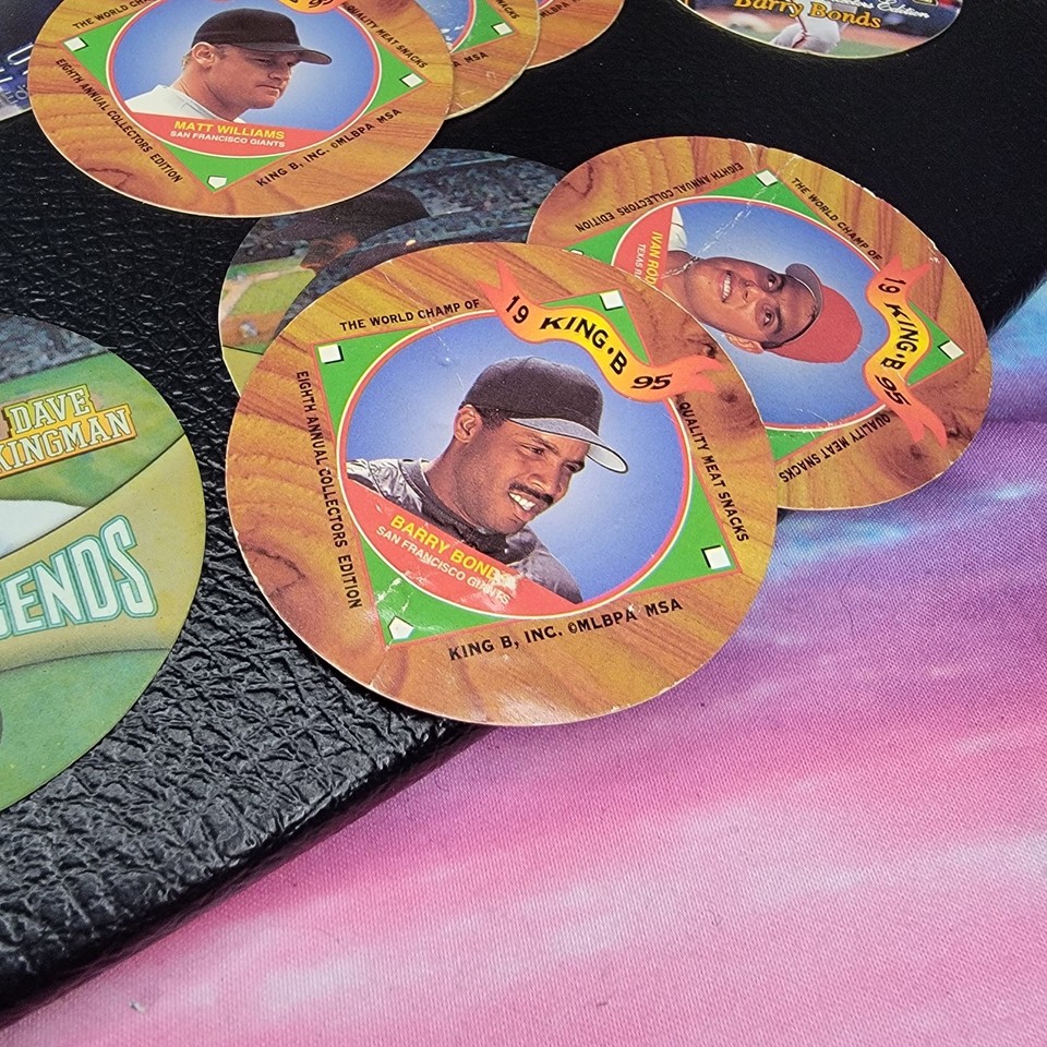 King B Jerky Disc Cards NFL & MLB 1989-1996 RARE Stars 100 Total ...