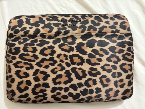 kate spade new york - Laptop Sleeve 13-14" - Leopard Black -no box | eBay