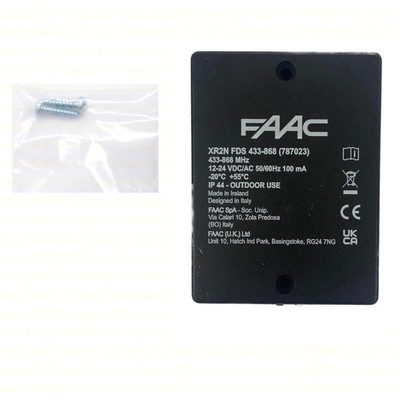 RICEVENTE ESTERNA 2 CANALI FAAC XR2N 433 868 787023 DS SLH RC 2 CH ORIGINALE | eBay