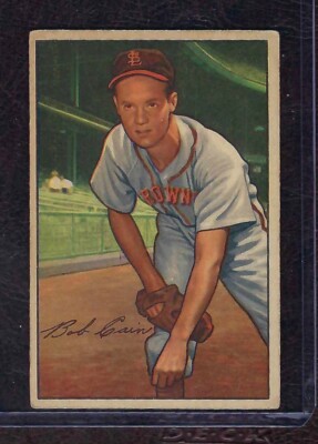 1952 Bowman Baseball Card #19 Bob Cain, St. Louis Browns, EX! | eBay