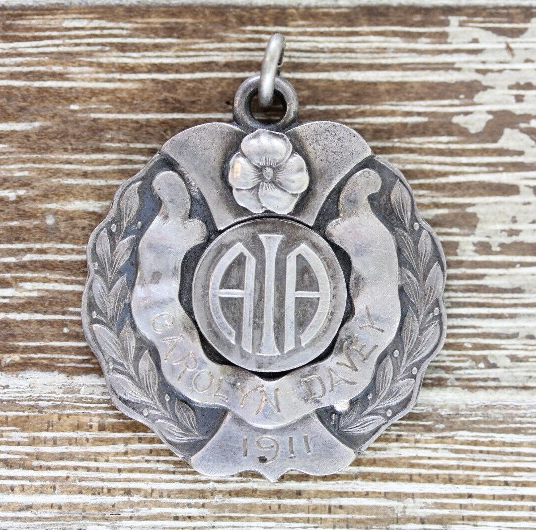 ANTIQUE ENGLISH 1911 AIA SHOT PUT 100 YARD MEDAL AWAR… - Gem