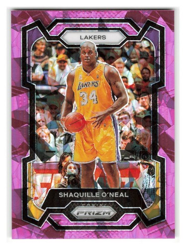 Shaquille O'Neal 2023-24 Panini Prizm Prizms Pink Ice #181-LAKERS | eBay