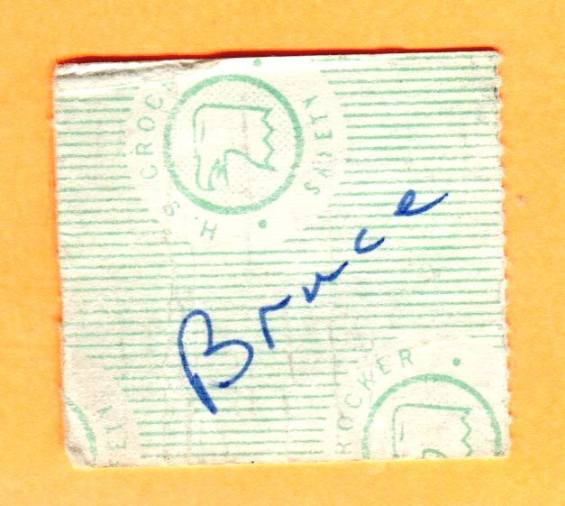 10/27/80 BRUCE SPRINGSTEEN CONCERT TICKET STUB @ OAKLAND ALAMEDA ...