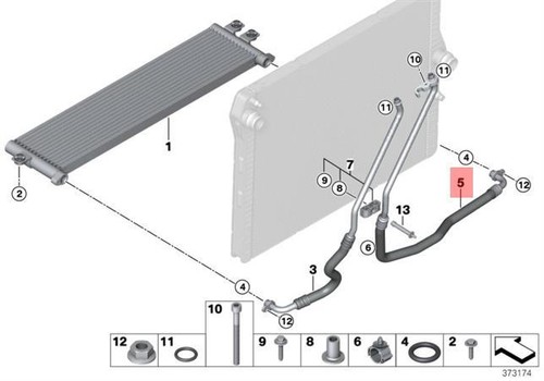 Genuine BMW F80 F82 F83 M3 M4 Engine Oil Cooler Return Pipe OEM ...