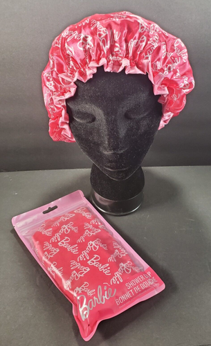 NEW MINISO BARBIE Shower Cap/Hat Hair Lined Waterproof Elastic Women ...