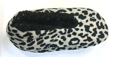 Isaac Mizrahi Leopard Print Sherpa Lined Slippers Size Medium M NEW ...