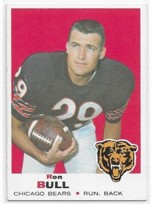 RON BULL 1969 Topps Football card #164 Chicago Bears NR MT | eBay