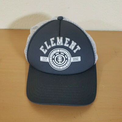Element Hat Cap Adult Gray Trucker Hat Snapback Skater Mesh Snapback ...