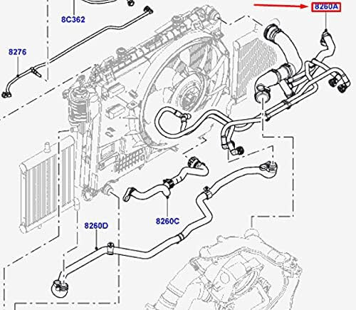 Land Rover Range Rover Radiator Upper Hose Connector (LR034637 ...