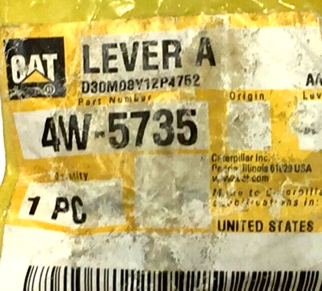 4W-5735 OEM Caterpillar Lever As Pivot 3306, HT400, 3406C . | eBay