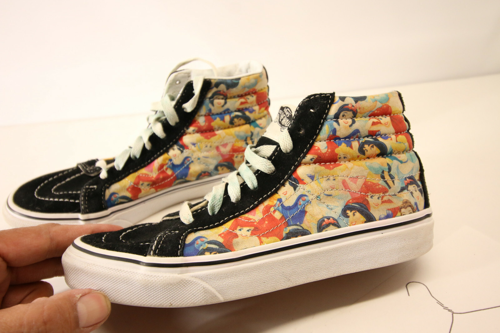 Vans Disney Princess Print Sk8 Hi Slim Sneakers Shoes… - Gem