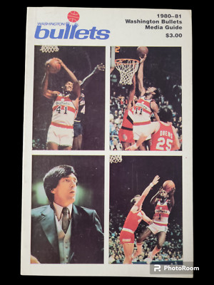 1980-81 WASHINGTON BULLETS MEDIA GUIDE | eBay